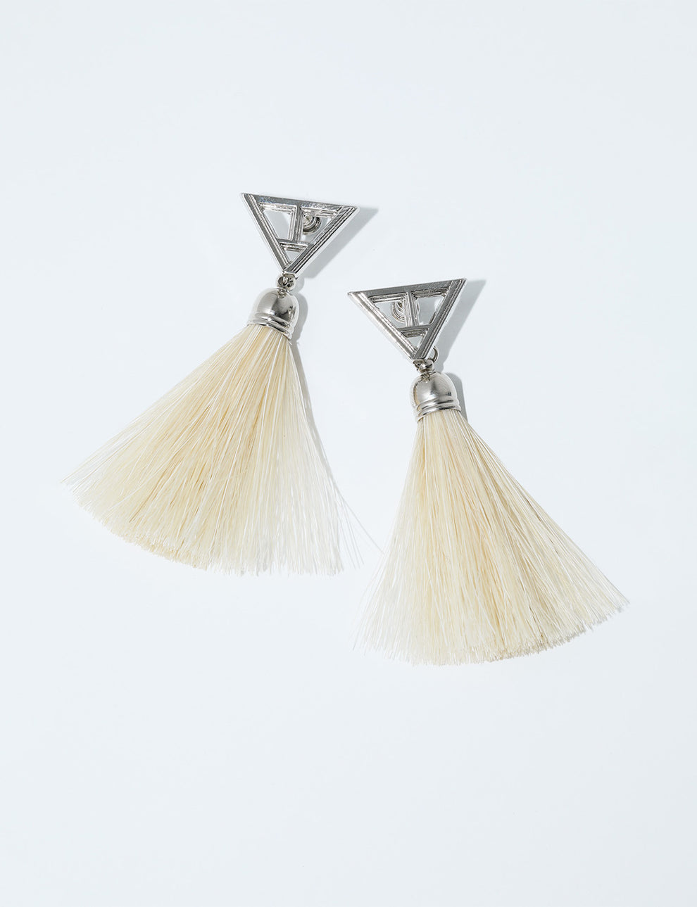 TOGA ARCHIVES - TRIANGLE FRINGE PIERCED EARRINGS – The Contemporary Fix ...